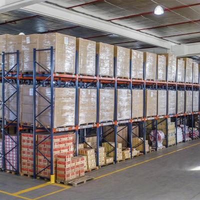 Cina Sistema di scaffalature push back per pallet Q355B per impieghi gravosi per lo stoccaggio in magazzino ad alta capacità in vendita