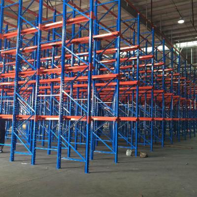 Cina Sistema di scaffalatura drive-in ad alta densità con capacità di stoccaggio fino all'80% e profondità da 2 a 10 pallet per corsia in vendita