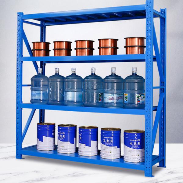 Quality Q235B Q355B Steel Factory Medium Duty Rack Adjustable Levels Warehouse Storage for sale