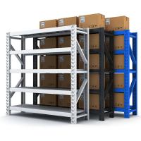 Quality Q235B Q355B Steel Factory Medium Duty Rack Adjustable Levels Warehouse Storage for sale