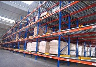 China Q235 Q355 Steel FIFO Gravity Shelving Gravity Roller Racking CE TUV Standard for sale