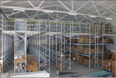 China Heavy Duty Q235B Steel Mezzanine Platform Warehouse Storage System Modular Design for sale