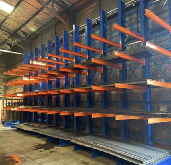 Quality 2-6 Levels Warehouse Storage Single Sided Cantilever Rack For Long And Bulky for sale