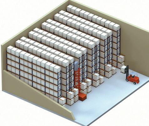 Quality 100% Accessibility VNA Pallet Racking Higher Density Warehouse Pallet Shelving 4 for sale