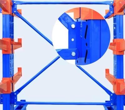 Cina Sistema di scaffalatura a sbalzo regolabile per carichi pesanti per lo stoccaggio di materiali lunghi e sovradimensionati in vendita