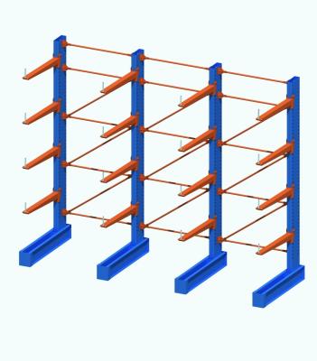Cina Sistema di scaffalatura a sbalzo regolabile per carichi pesanti per lo stoccaggio di materiali lunghi e sovradimensionati in vendita