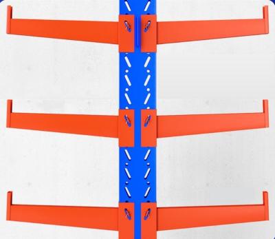 China Warehouse Heavy Duty Cantilever Storage Racks Adjustable Cantilever Shelf 300–800kg/Arm for sale