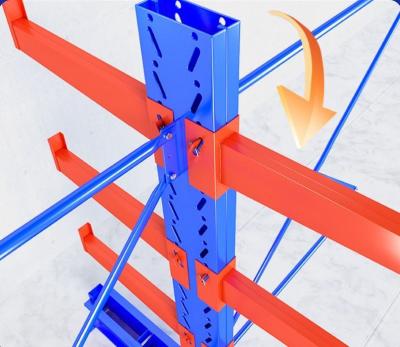 China Warehouse Heavy Duty Cantilever Storage Racks Adjustable Cantilever Shelf 300–800kg/Arm for sale