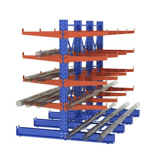 Quality 500-5000kg Industrial Cantilever Racking System Custom Arm Length Modular Design for sale