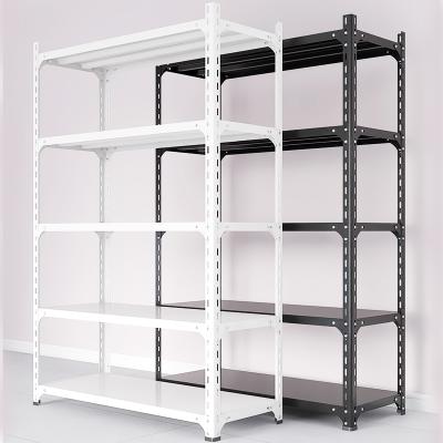 China Light Duty Reinforced Angle Steel Shelving With Z Shaped Beams Customized Color for sale