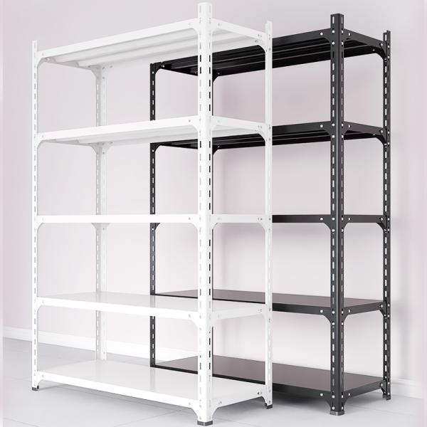Quality Light Duty Reinforced Angle Steel Shelving With Z Shaped Beams Customized Color for sale