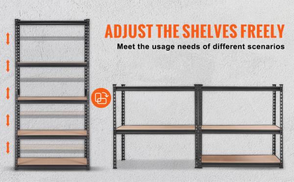 Quality Robust Construction Light Duty Rivet Rack Shelving Boltless Storage Shelves for sale