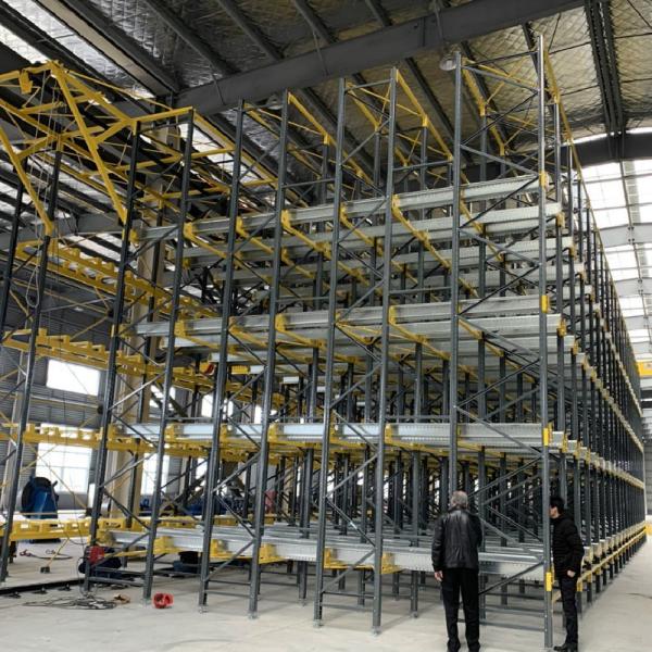 Quality Smart Radio Shuttle Storage System Warehouse Shelving System Custom Size for sale