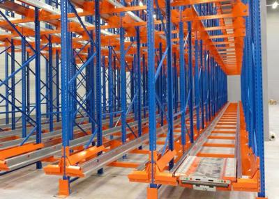 China Forklift Operated Warehouse Shuttle Racking System Semi Automated Storage Solution for sale