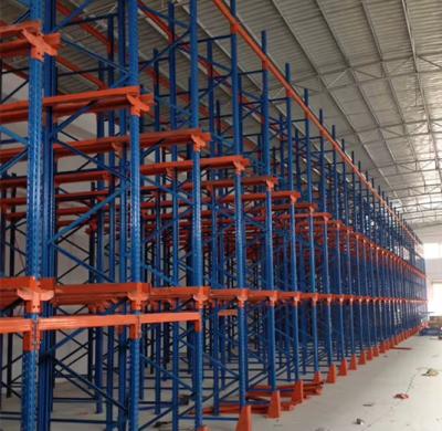 China Forklift Operated Warehouse Shuttle Racking System Semi Automated Storage Solution for sale