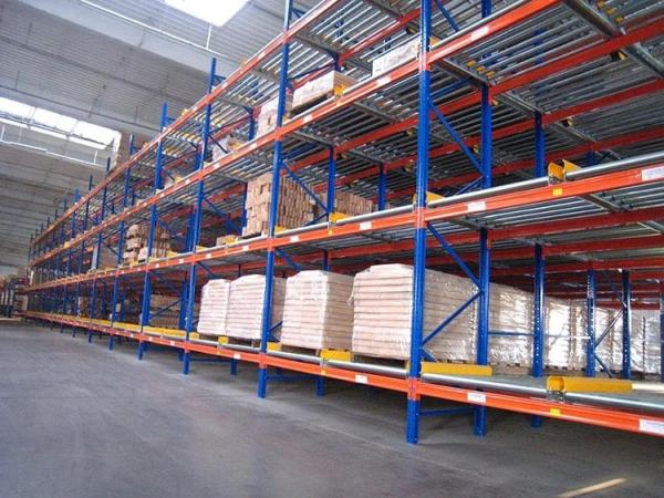 Quality Adjustable FIFO Gravity Flow Pallet Rack System 1000kg-2000kg Per Pallet for sale