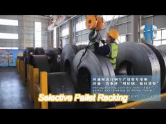 custom size back to back high density pallet racking beam racking system