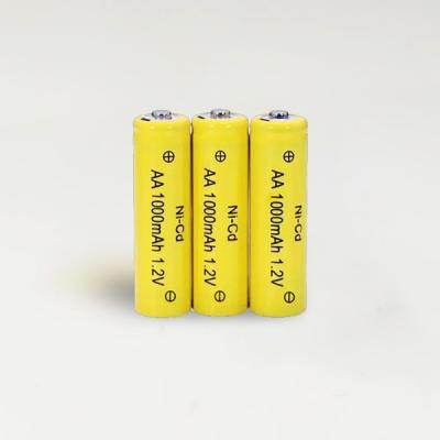 Cina Batteria Ni-Cd ad alta temperatura1.2V 1000mAh Temperatura di carica e scarica -20°C~+70°C in vendita