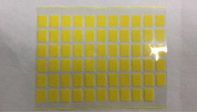 China UL E93687 Certified Single Sided Die Cut Adhesive Tape with Yellow And Blue Release Paper for PCBA for sale