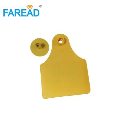 China high quality Long range ISO18000-6C cattle cow UHF rfid animal Ear Tag for animal counting identification for sale