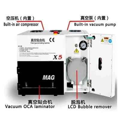 China X5 OCA Vacuum Laminating Machine Screen Repair LCD Refurbish Below 7