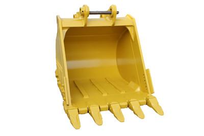 Cina Tazza scavatrice dell'escavatore di KOMATSU PC200 con 0.9-5 colori di giallo di CBM Volumn in vendita