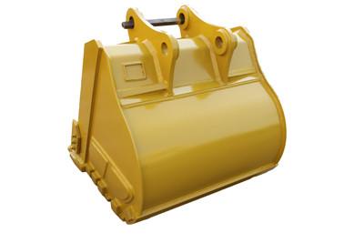 Cina Tazza scavatrice dell'escavatore di KOMATSU PC200 con 0.9-5 colori di giallo di CBM Volumn in vendita
