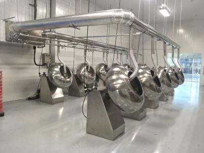 Quality 220V 380V Chocolate Panning Machine 32 rev per Minute Polishing Machine for sale