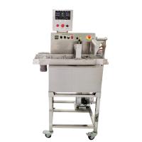 China Automatic Ice Cream Mochi Chocolate Coating Machine | 3000 pieces/hour Capacity | 0.5-2.0mm Adjustable Thickness for sale