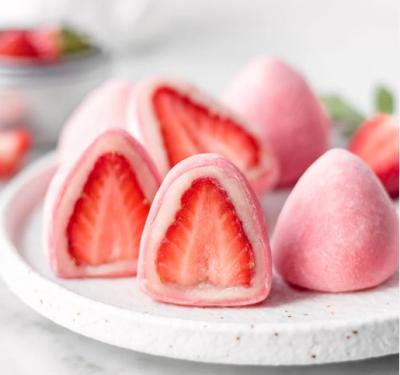 中国 ストロベリー モチ の 自動 塗装 機 で,果物 を 完全 に 処理 し,精密 な 包装, 220V の 電圧 を 備える 販売のため