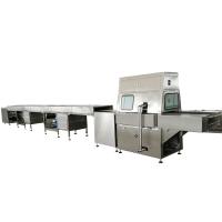 China Precision Bottom Coating Chocolate Enrober Machine 400mm with 10m Cooling Tunnel for sale