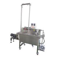 China Integrated Chocolate Enrober with Melting Tank 220V 8-60kg Batch Continuous Supply for sale