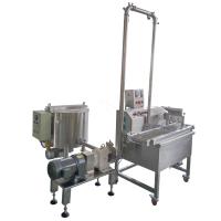 China Integrated Chocolate Enrober with Melting Tank 220V 8-60kg Batch Continuous Supply for sale
