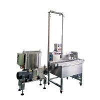China Integrated Chocolate Enrober with Melting Tank 220V 8-60kg Batch Continuous Supply for sale