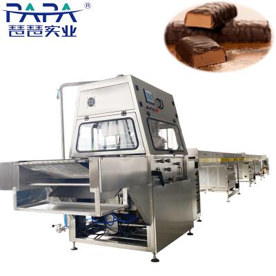China Granola Bar Chocolate Enrober Machine  with cooling tunnel for sale