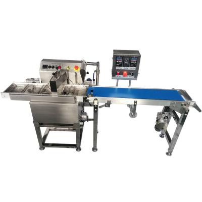 China Stainless Steel 304 Chocolate Enrobing Machine with 220V Single Phase and Long Service Life for sale