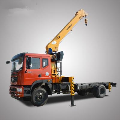 China 4x2 Dongfeng 130HP Mobile Hydraulic Crane 7 Ton Mini Crane with Basket to Indonesia Market for sale