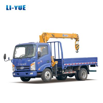 China Hydraulic Crane 3 Tons Truck Mounted Crane Winch with Outrigger for Small Truck for sale