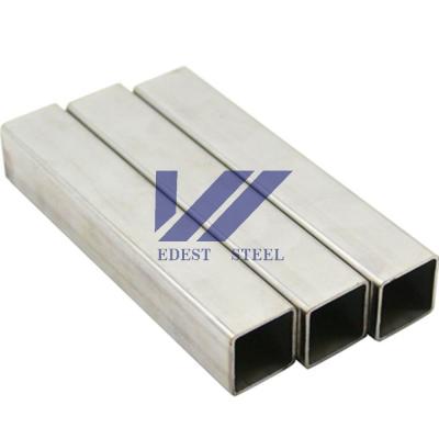 China 100x50x5mm 180# HL caja de acero inoxidable sección SS 304 tubo soldado a prueba de óxido for sale