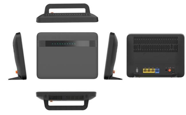 Front view of DA-MR-R624-6 Mesh Router