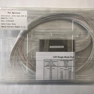 中国 1x64 ミニタイプ ファイバー PLC スプリッタ 接続器なし 低PDL 内外 販売のため