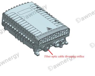 China Convenient And Customizable Fiber Optic Distribution Box For FTTx 2*3 Cable Outlet Size Or Φ5mm for sale
