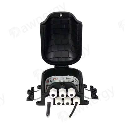 China 4 Cores Optical FTTH ABS/PC PP Protective Fiber Splice Distribution Terminal Box for sale