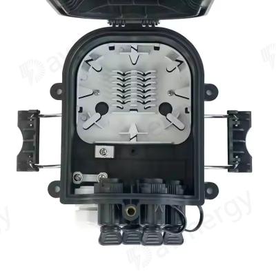 China IP68 Grade 12-Capacity Fiber Splice Box In Black for sale