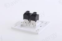 China Indoor Keystone Jack Optical Network Unit 8P8C RJ45 CAT6 22-24AWG for sale