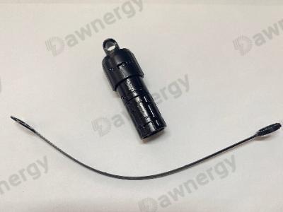 China Water Blocking Fiber Optic Cable with 2pcs Strength Member Black PVC Sheath for sale