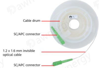 China 1.2x1.6mm Indoor Invisible Cable with Bending Insensitive Fiber and Flame-retardant TPU Sheath for FTTH Applications for sale