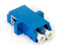 China Fiber Optic Adaptor Duplex LC LC UPC Low Insertion Loss 0.2dB Blue for sale