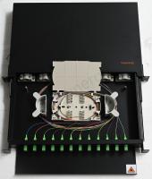 China 19 Inch Rack Mount Fiber Optic Distribution Frame Sliding Type 144 Cores SC LC for sale