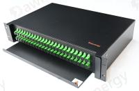 China 19 Inch Rack Mount Fiber Optic Distribution Frame Sliding Type 144 Cores SC LC for sale